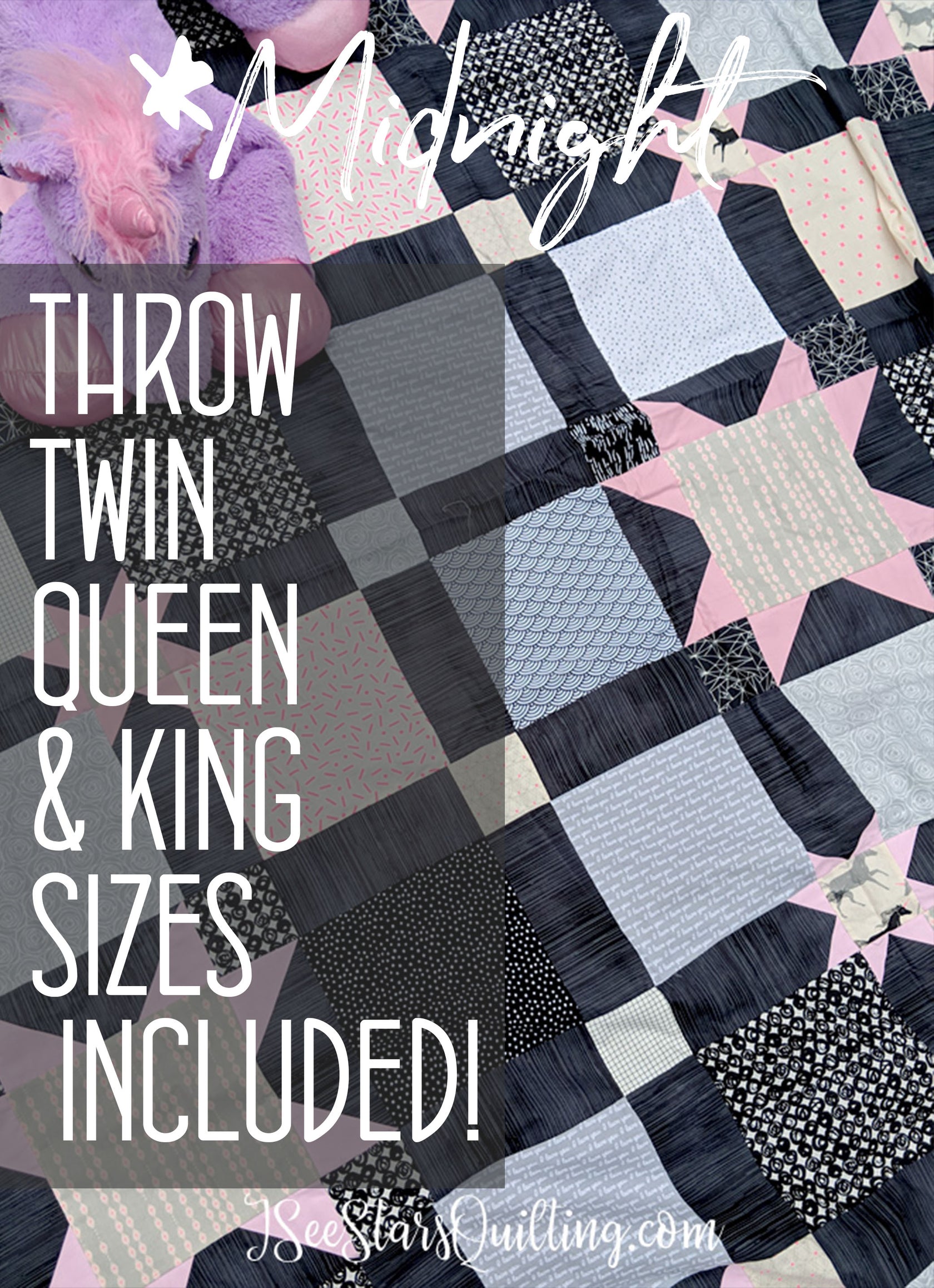 Midnight Quilt Pattern – ISeeStarsQuilting